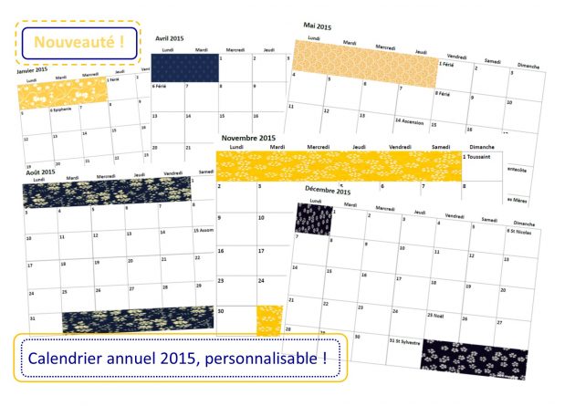 Calendrier Annuel 2015