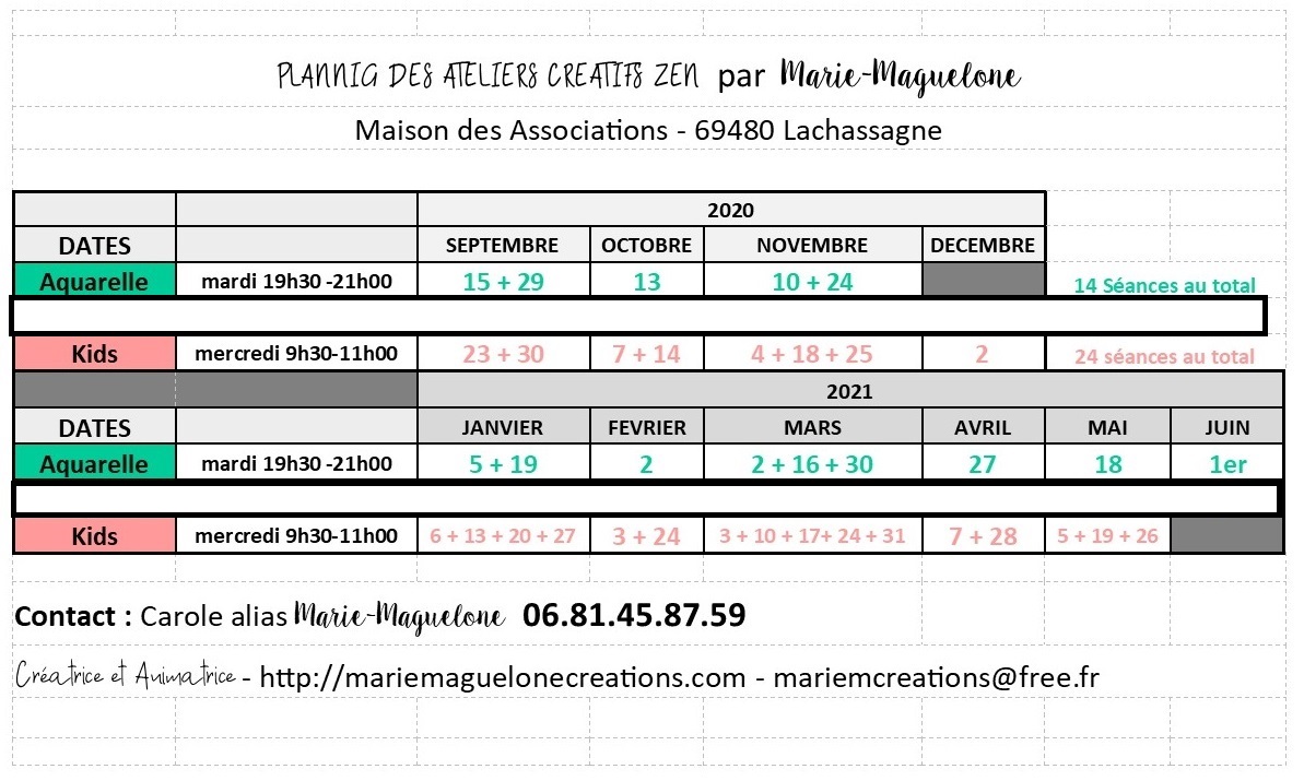 Ateliers créatifs Zen, un moment pour soi, pour prendre soin de soi et ...